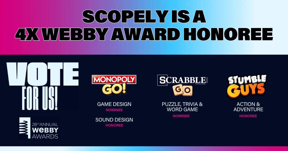 Scopely one of the most-nominated games companies for the 28th annual ...