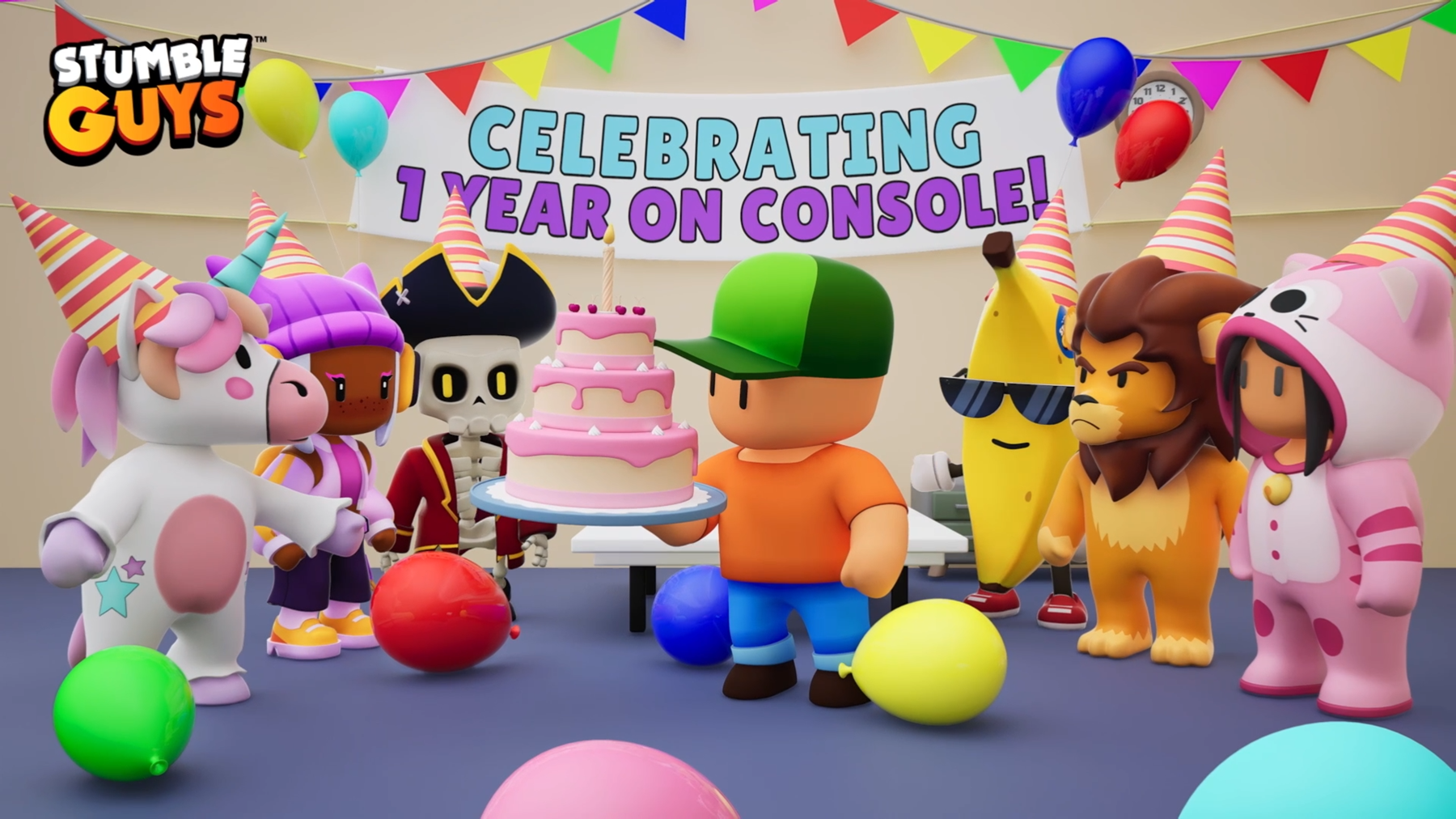 Celebrating one-year of “Stumble Guys” on consoles