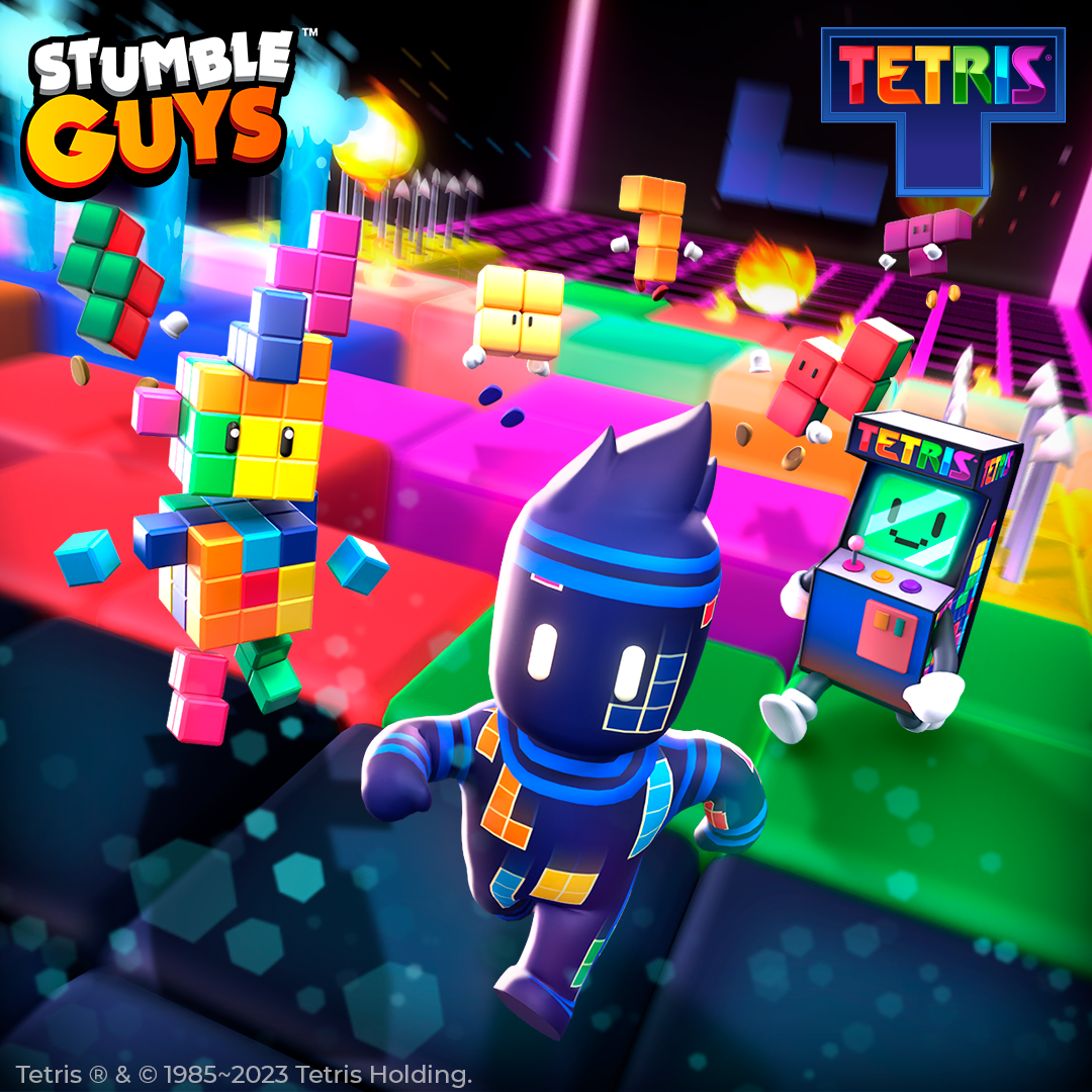 “Stumble Guys” adds new course inspired by classic Tetris® game